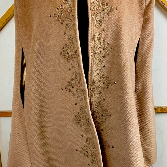 Reba | Jackets & Coats | Tan Coverall Jacket Cape | Poshmark